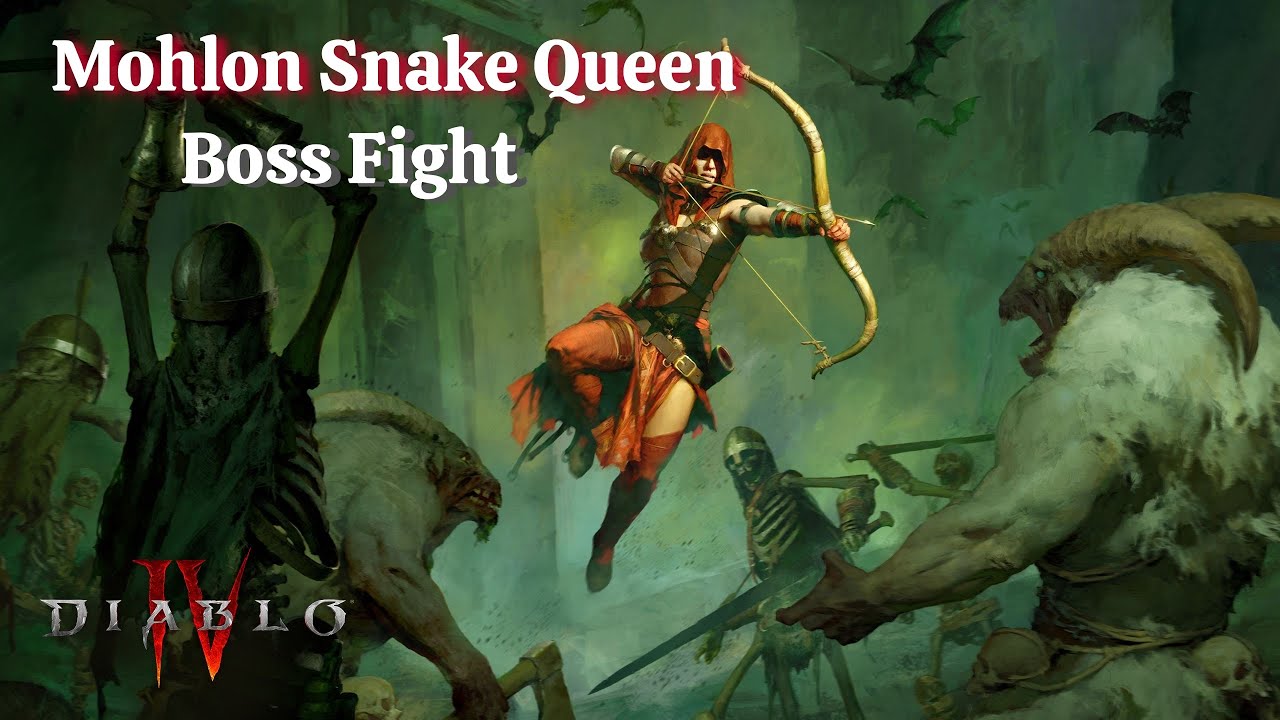 Mohlon Snake Queen/Boss Fight/Rogue Gameplay/Tier II/Diablo IV - YouTube