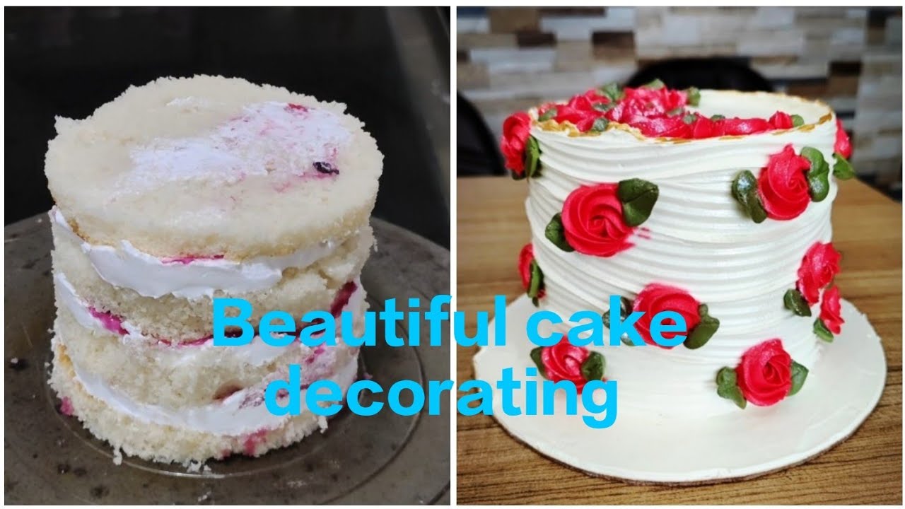 Beautiful cake decorating // amazing cake decorating ideas // Simple ...