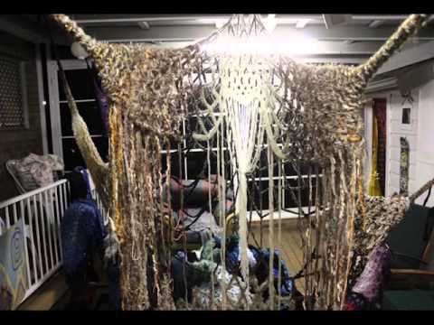 Crochet Installation Art ~ wazatri - full version - YouTube
