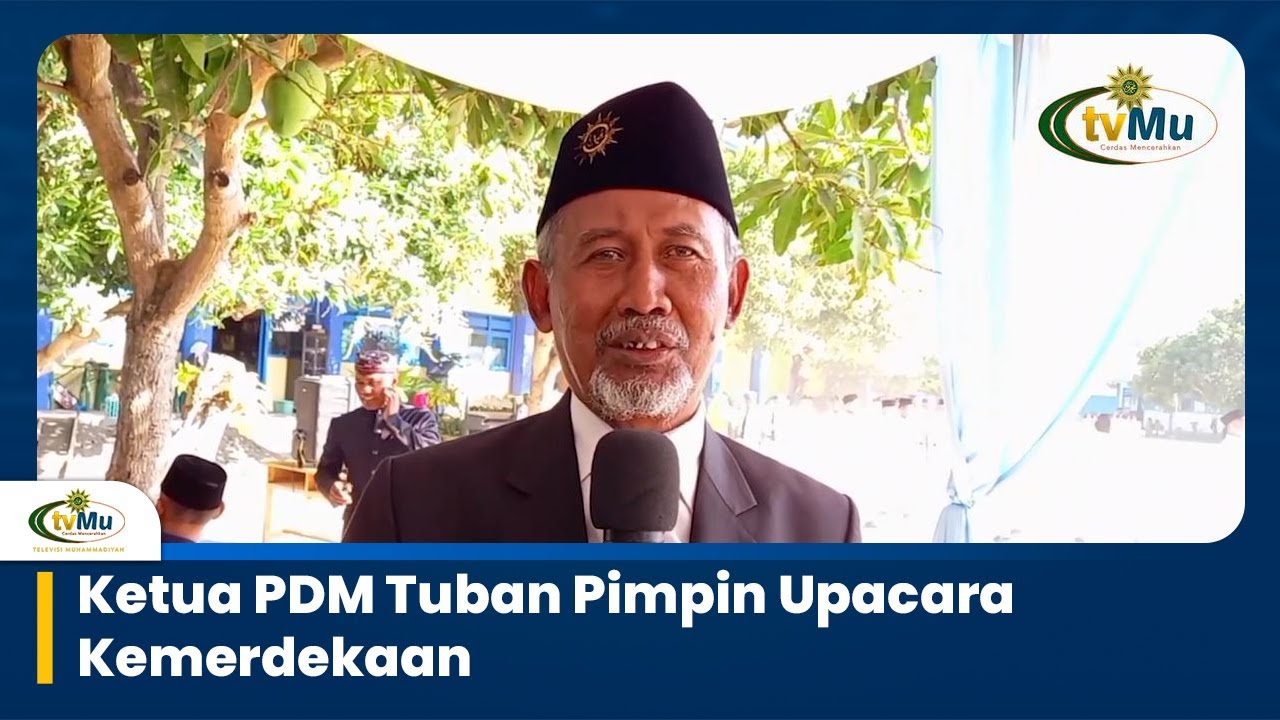 Ketua PDM Tuban Pimpin Upacara Kemerdekaan - YouTube