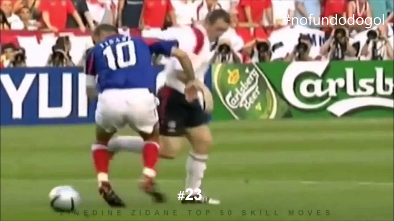 Zinedine Zidane Top 50 Magical Skill Moves - No fundo do gol |HD - YouTube