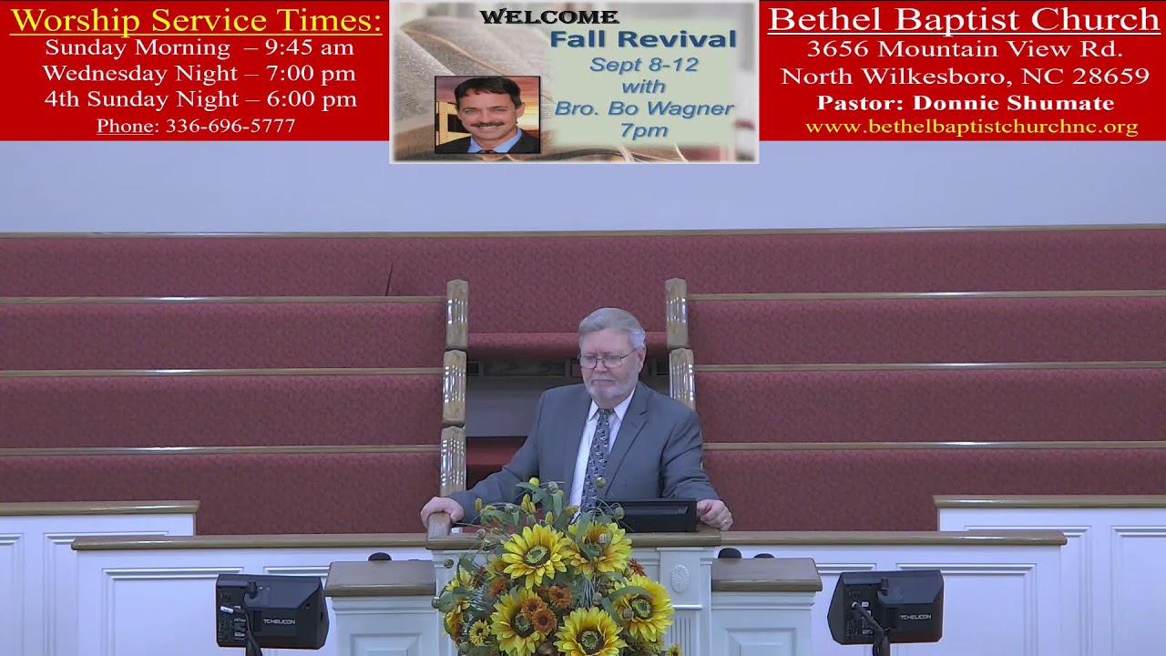Fall Revival Bro. Bo Wagner 9/10/25 - YouTube