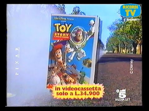 Spot Pubblicita Walt Disney Home Video Toy Story Vhs Videocassetta   Canale5 1996
