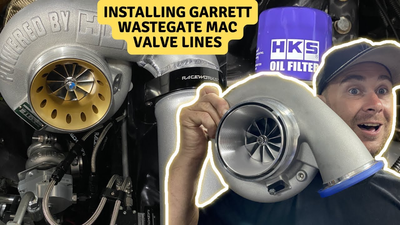 Installing the Twin Garrett Wastegate MAC Valve Lines & the Windscreens ...