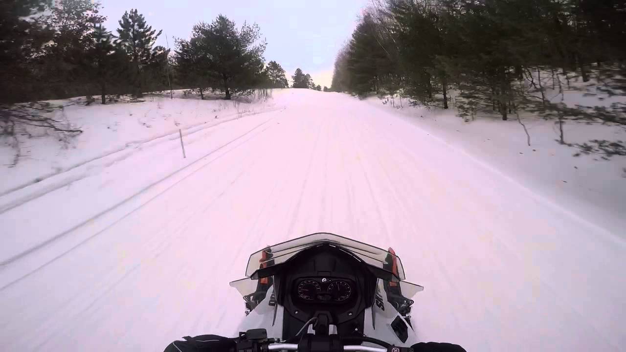 Snowmobiling in Baldwin, MI - YouTube