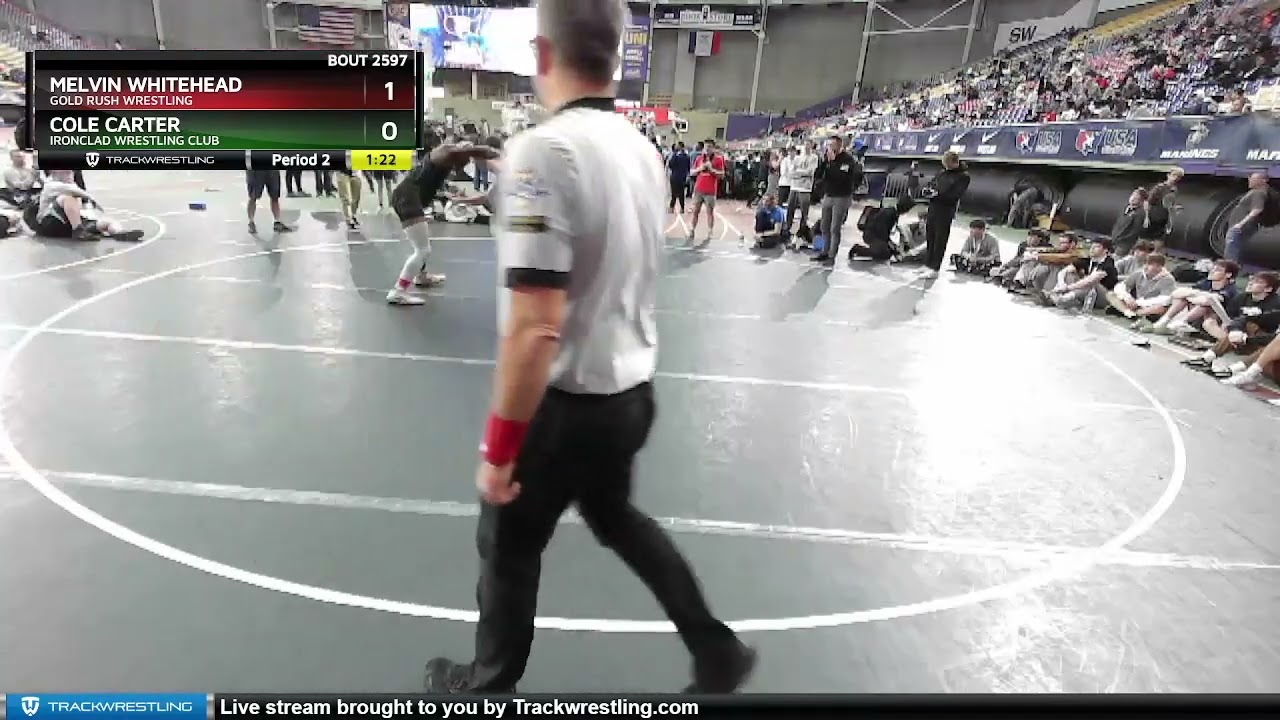 195 Lbs 1st Place Match - Melvin Whitehead, Gold Rush Wrestling Vs Cole ...