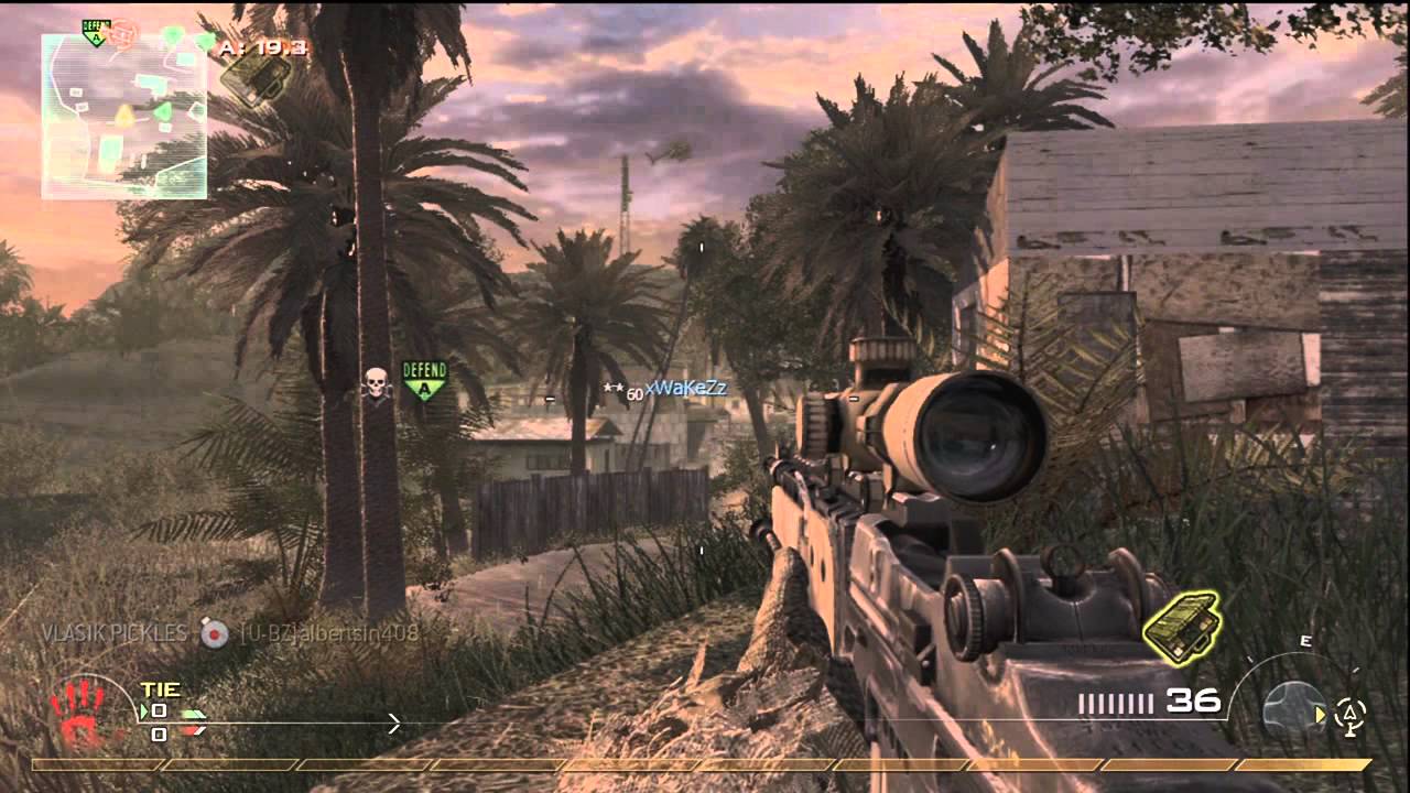 Modern Warfare 2 :Tactical Nuke with M21 EBR/ TAR-21( Gameplay ...