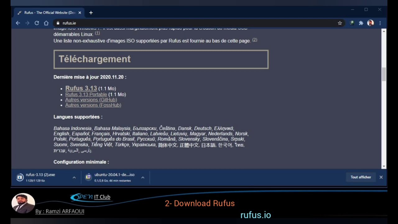 Install Ubuntu via a bootable USB Drive using Rufus - YouTube