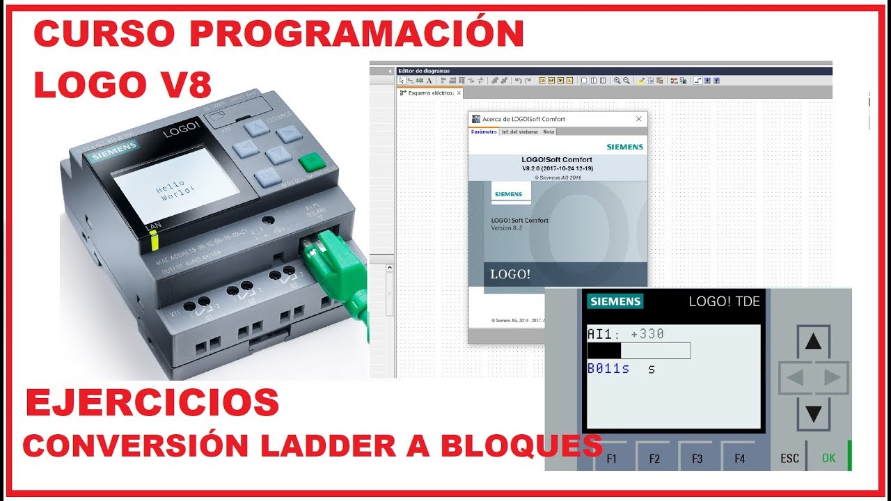 06 Curso de Programación LOGO! Versión 8 desde Cero | Ejercicios ...