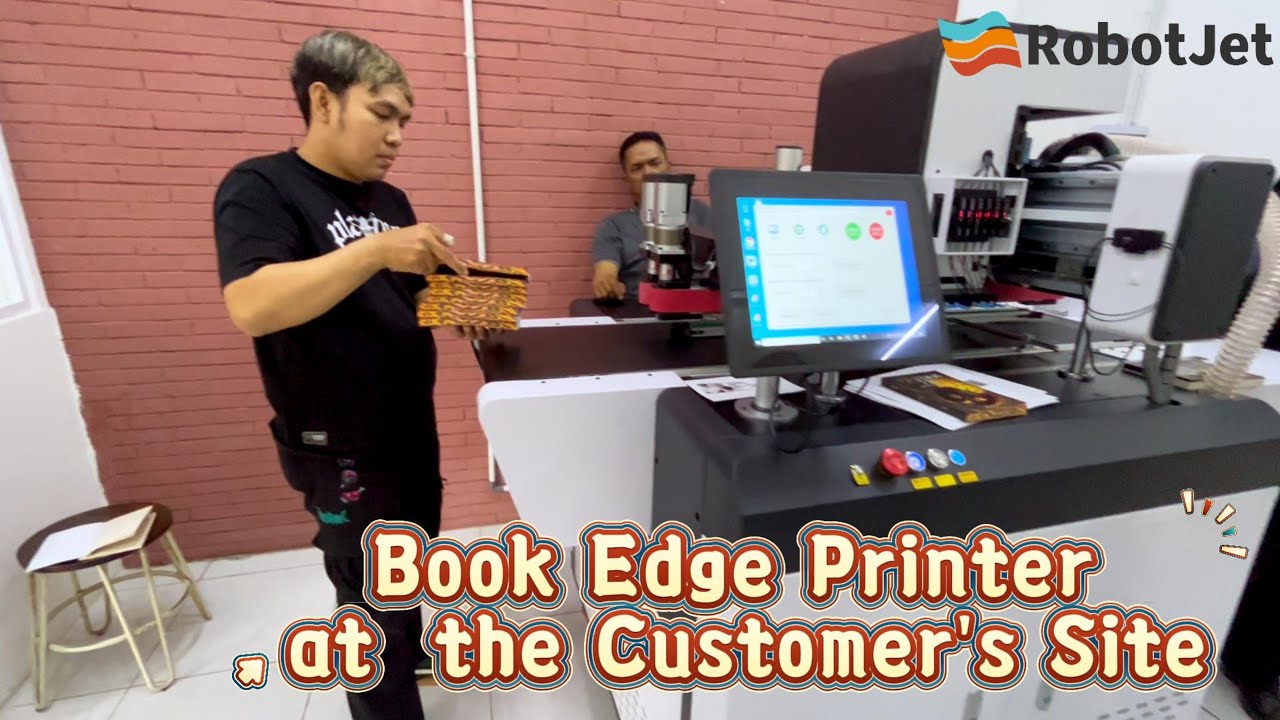 Book Edge Printer at the Customer's Site! - Book edge single pass ...