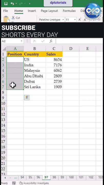 ExcelShort97 Easy Trick To Generate Ordinal Numbers In Excel - YouTube