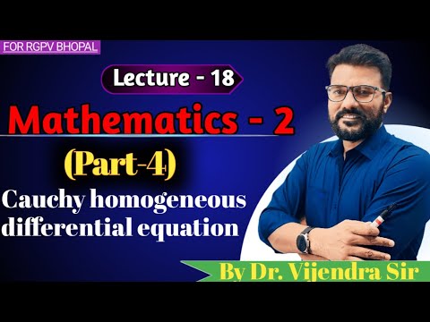 M2 unit-1 lec-18 Homogeneous diff equation part-4 - YouTube