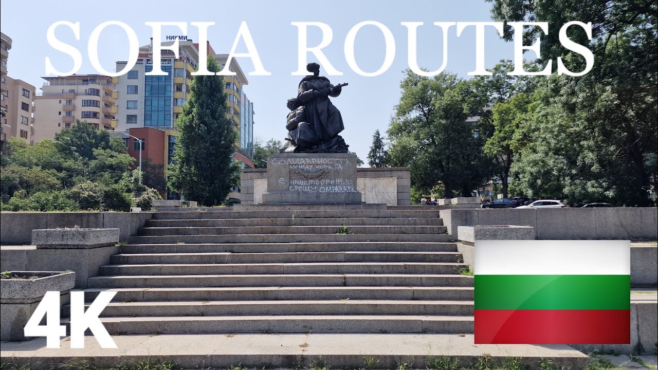 August Virtual Walking Tour in Sofia, Bulgaria - Lovers Bridge to Lozenets Neighborhood 4K 60FPS ...