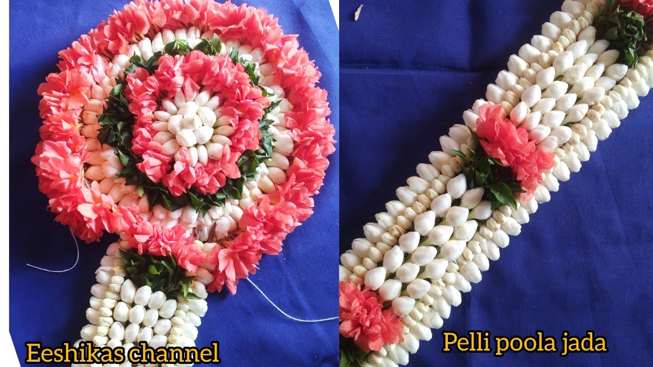 pelli poola jada#treditionl poola jada#poola jadalu making at home ...