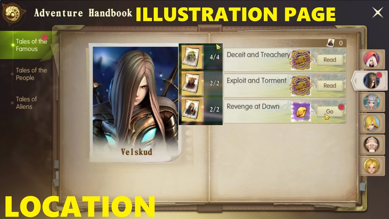 Velskud Illustration Page Location | Dragon Nest 2: Evolution - YouTube