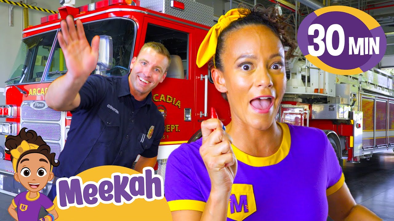 Meekah Draws a REAL FIRE TRUCK!🔥 | | Blippi & Meekah Challenges and ...