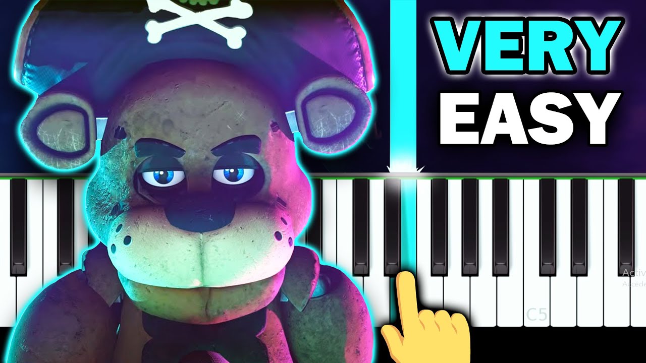 FNAF - Pirate Song - VERY EASY Piano tutorial - YouTube