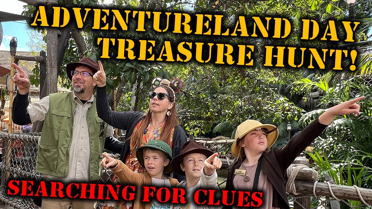 Adventureland Day Treasure Hunt at Disneyland - Can we solve all the ...