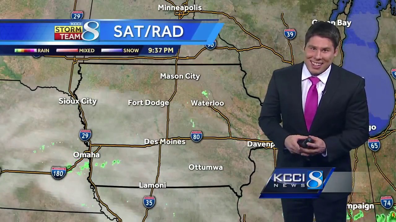 KCCI Weatherman challenged to freestyle rap the weather - YouTube