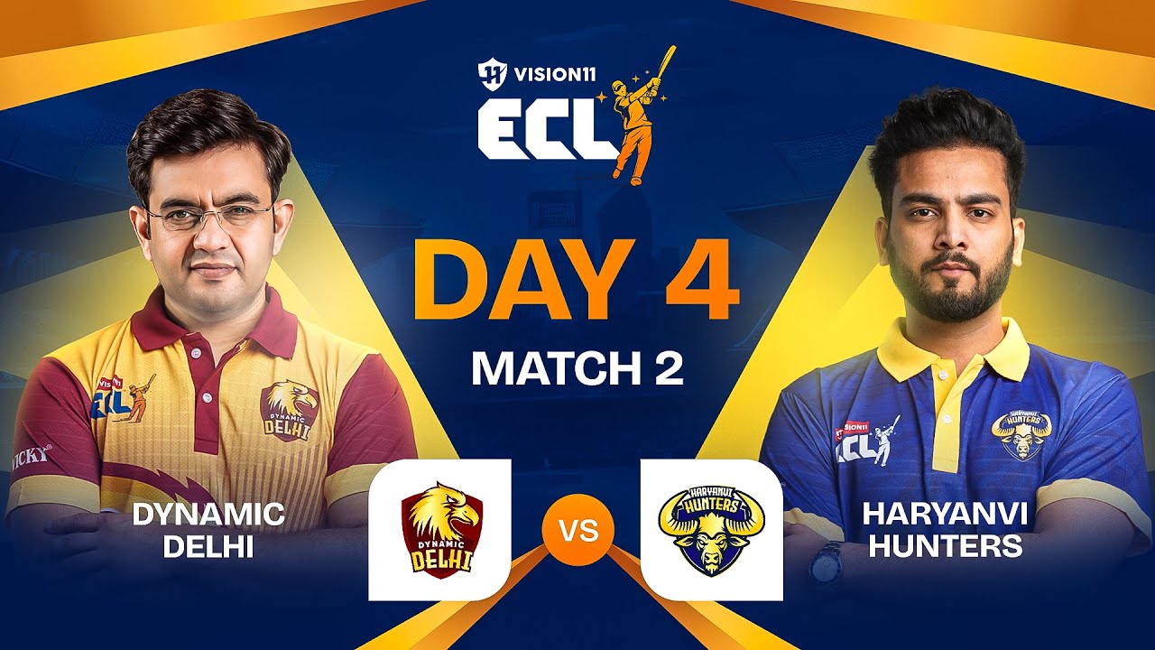 #ECL | Match 9 | Dynamic Delhi vs Haryanvi Hunters | Sonu Sharma vs ...