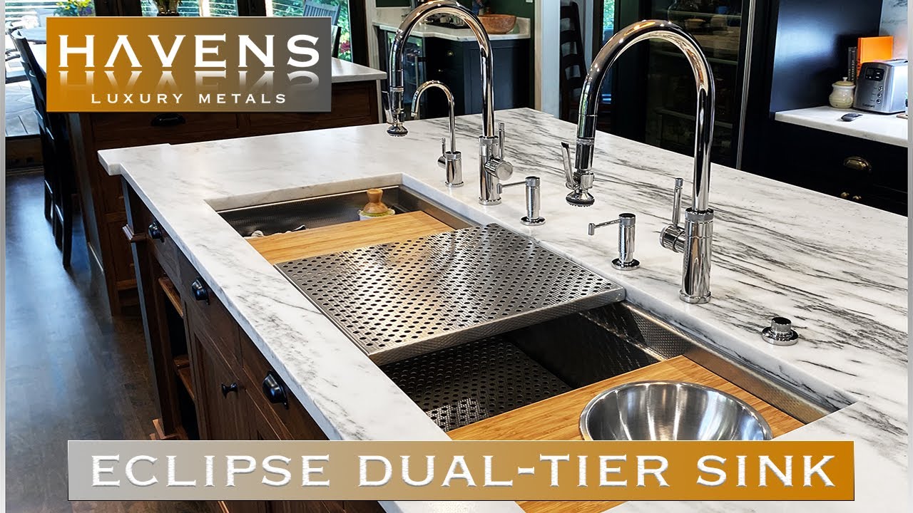 The Eclipse Dual-Tier Sink by Havens | Dishes In Action - YouTube