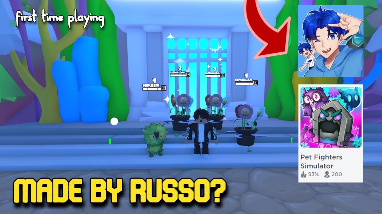 RussoPlays made a GAME in ROBLOX?!! (Pet Fighters) - YouTube
