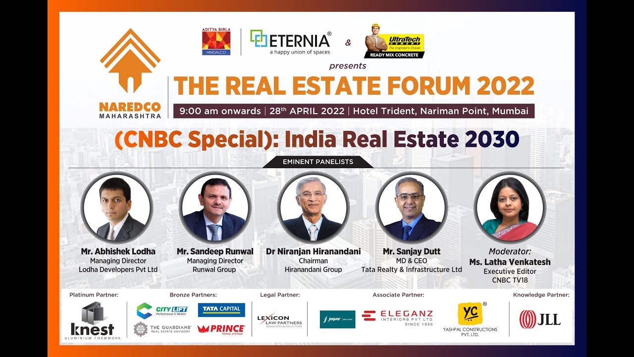 Panel Discussion on India Real Estate 2030 at The Real Estate Forum ...