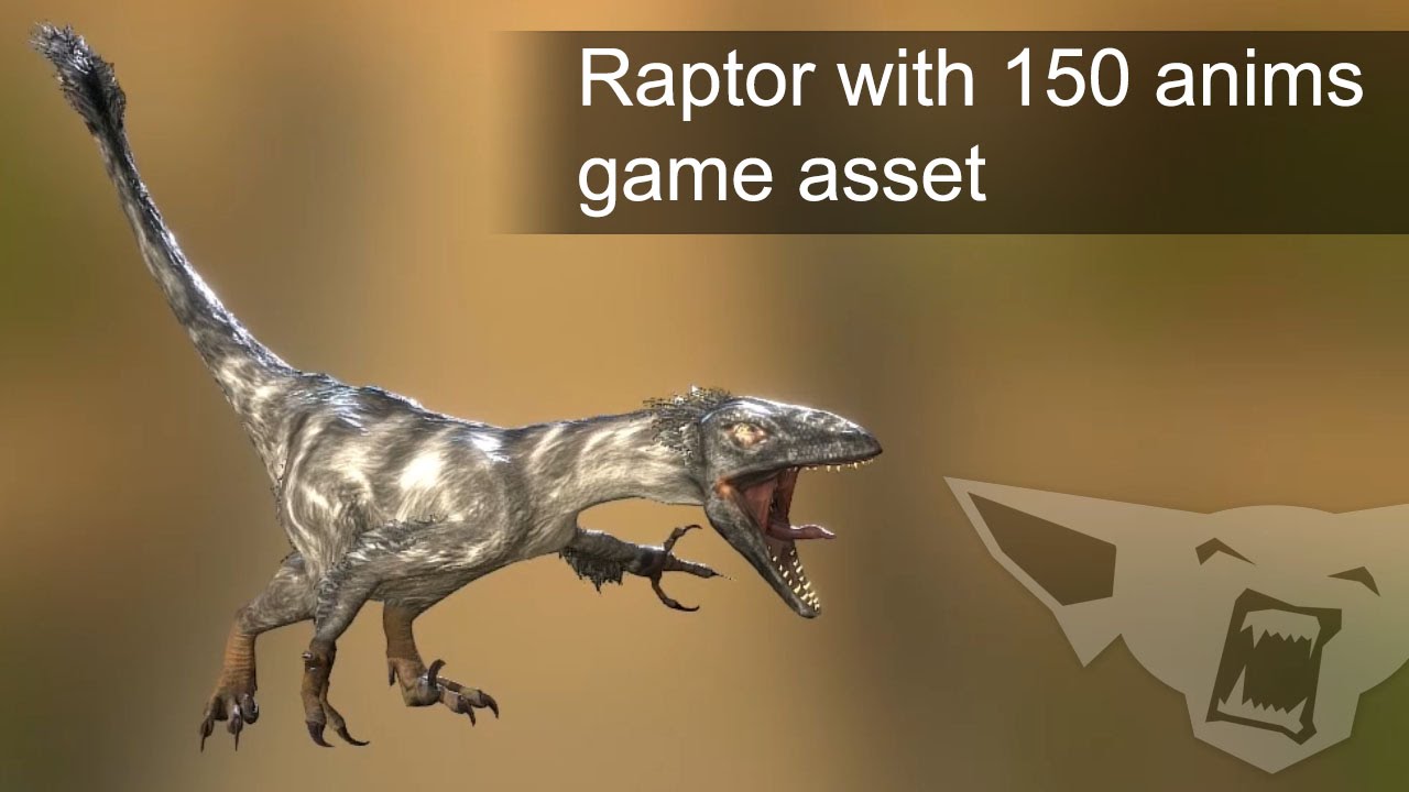 Raptor Dinosaur Animated - Unity Asset Store - YouTube