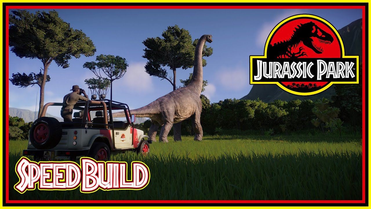 Jurassic World Evolution 2 - Jurassic Park Speed Build - YouTube