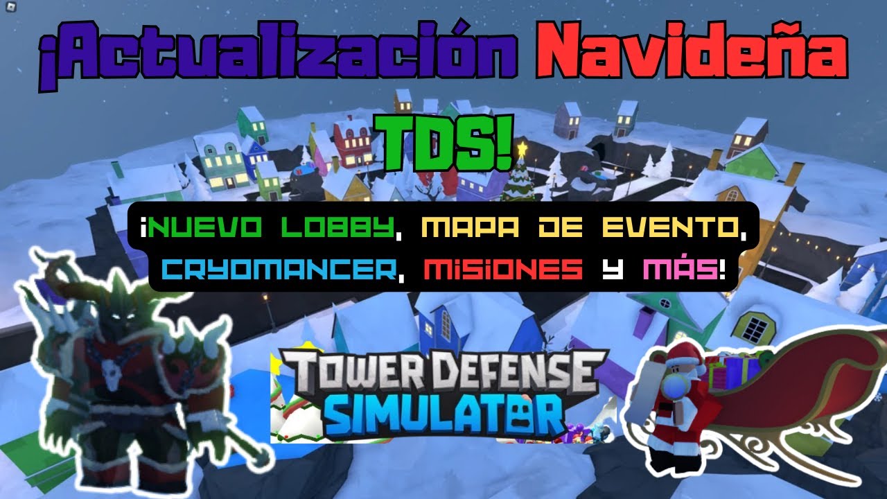 🎄 ¡Actualización de Navidad TDS🎄Nuevo lobby, nueva torre, Misiones de ...