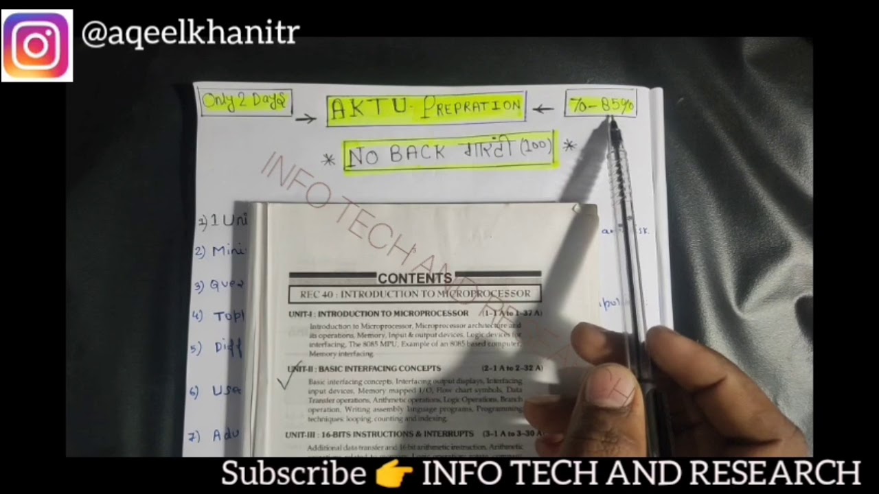 How To Preparation AKTU Exam Only 2 Day | How To Write AKTU Copy | How ...