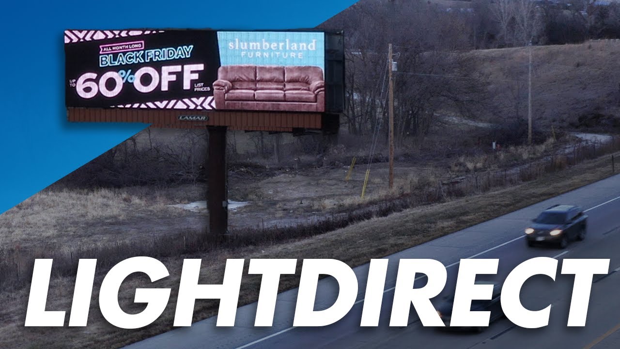 Neighborhood-Friendly Digital Billboard Features LightDirect Technology | Omaha, NE - YouTube