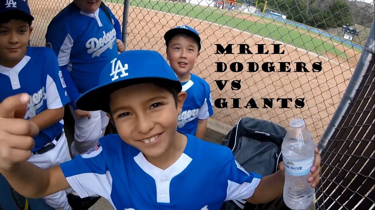 MRLL Dodgers vs MRLL Giants, 1st base view 3-24-18 - YouTube
