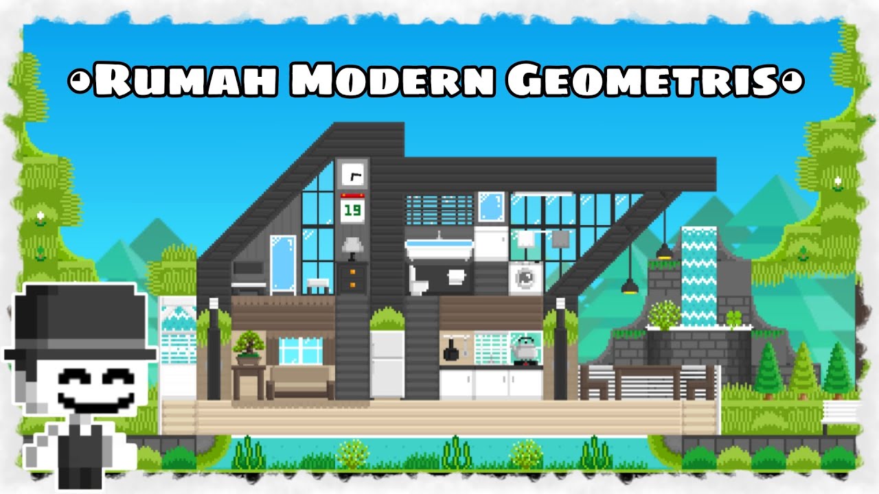 『🔶』 Tutorial cara membuat " Rumah Modern Geometris " || Boku Boku Build ...