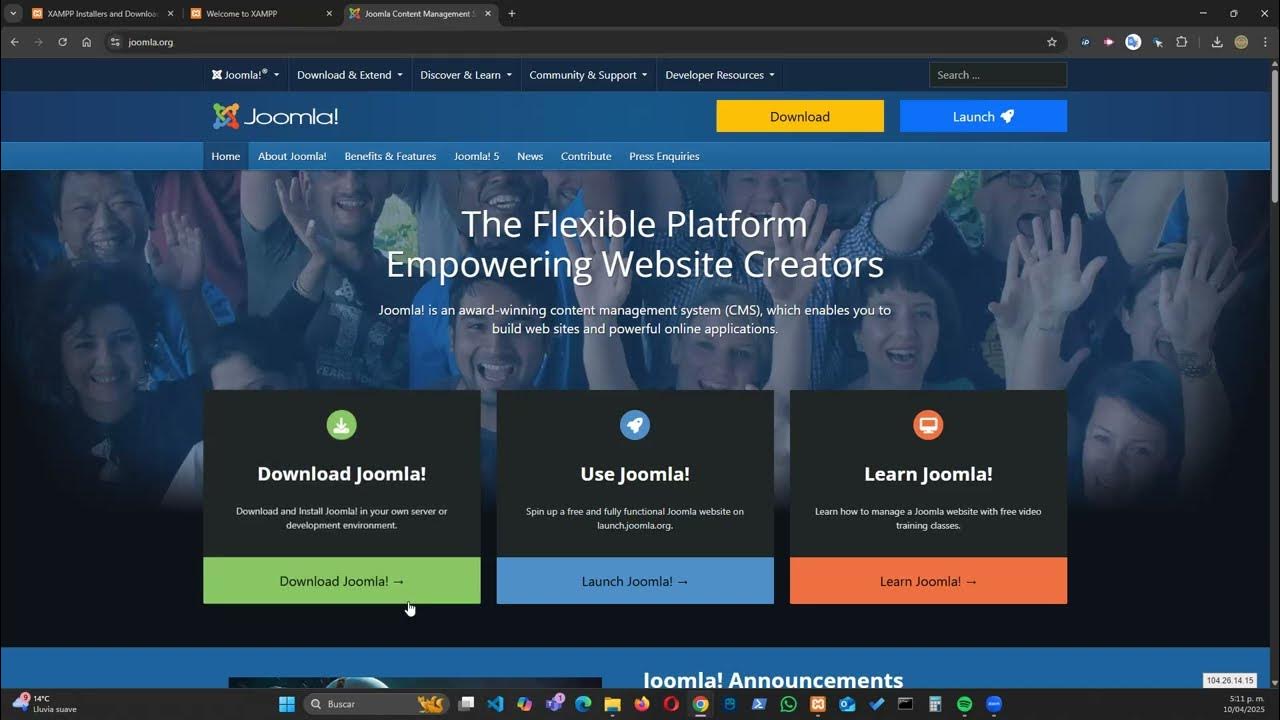 Guía de Instalación de Joomla en Xampp - YouTube