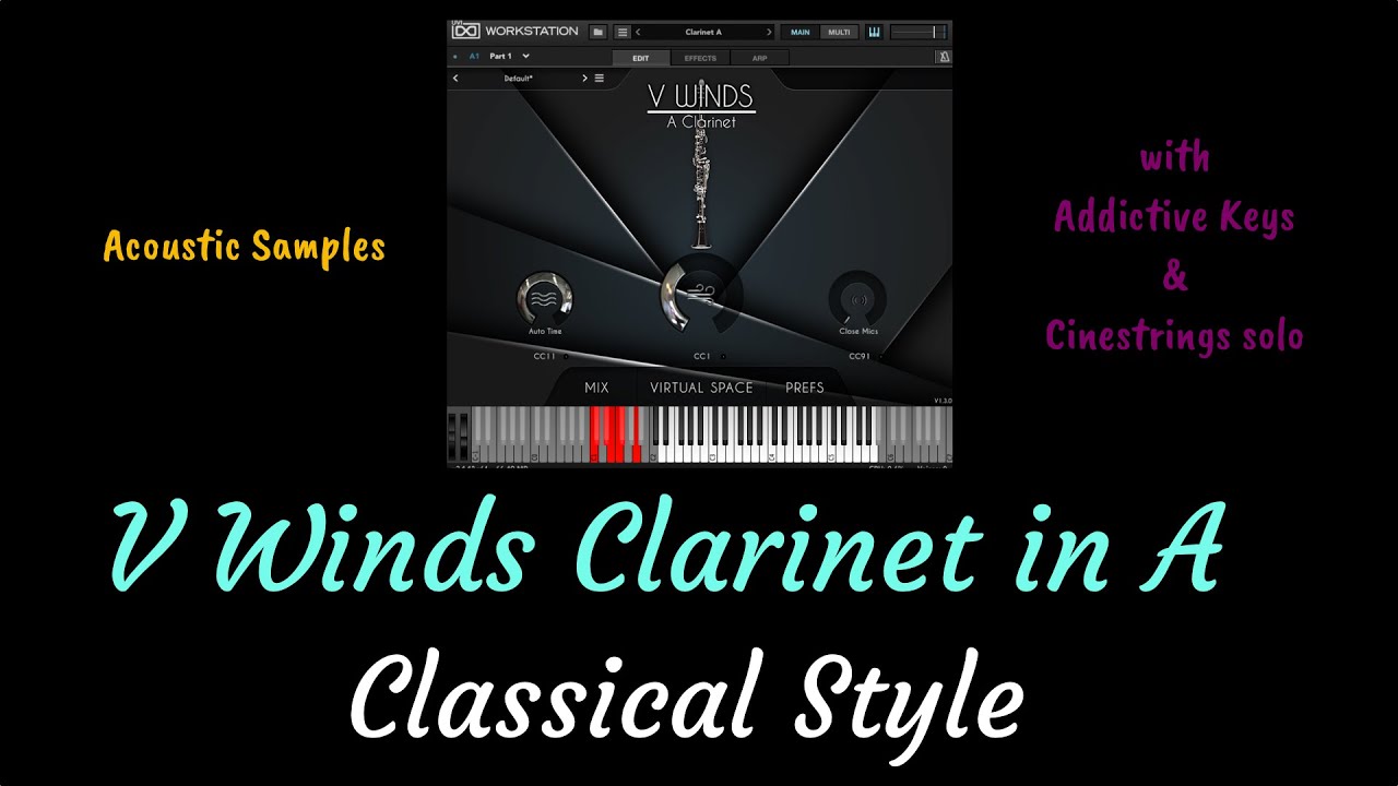V-Winds CLARINET in A | Classical Style Chamber Music (with piano and ...