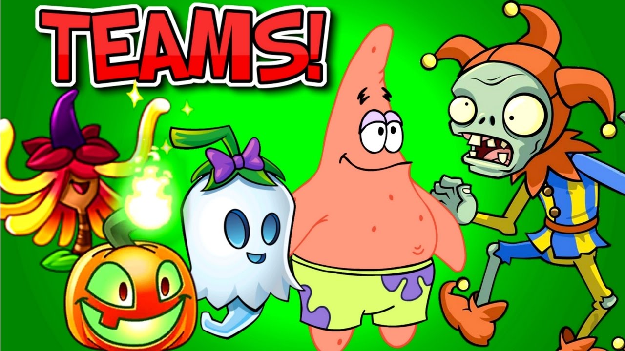 Plants vs. Zombies 2 TEAMS JESTER ZOMBIE vs Team Plants PART 2 PVZ 2 ...