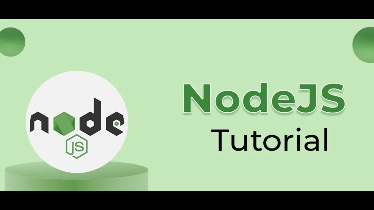 Part 1 Nodejs Backend Server Setup Tutorial Demonstration Youtube