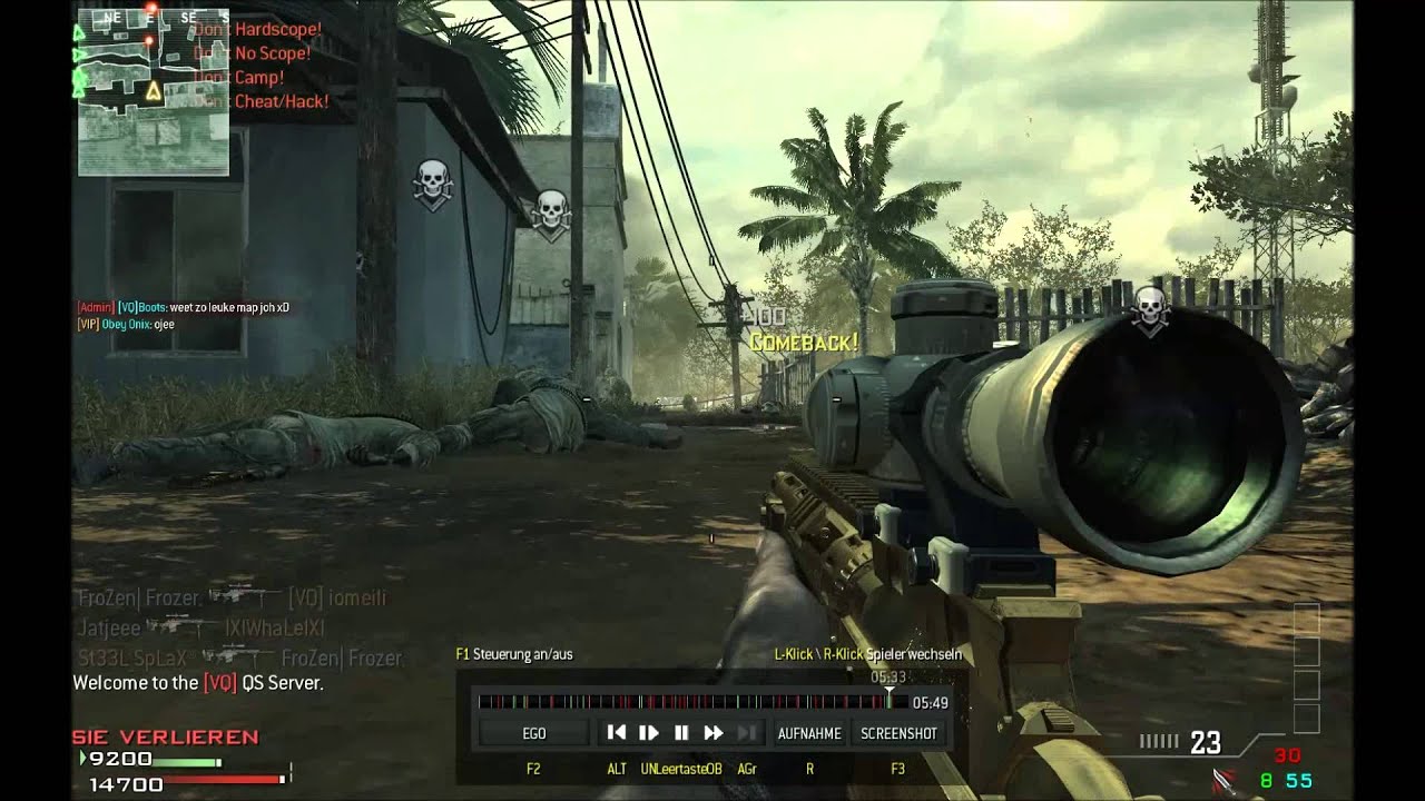 Mw3 Sniper Miniclip - YouTube