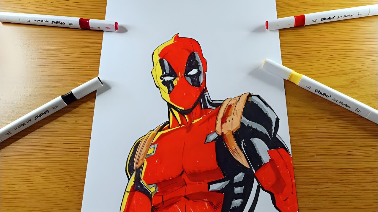How To Draw Deadpool | Deadpool 3 | Step By Step - YouTube
