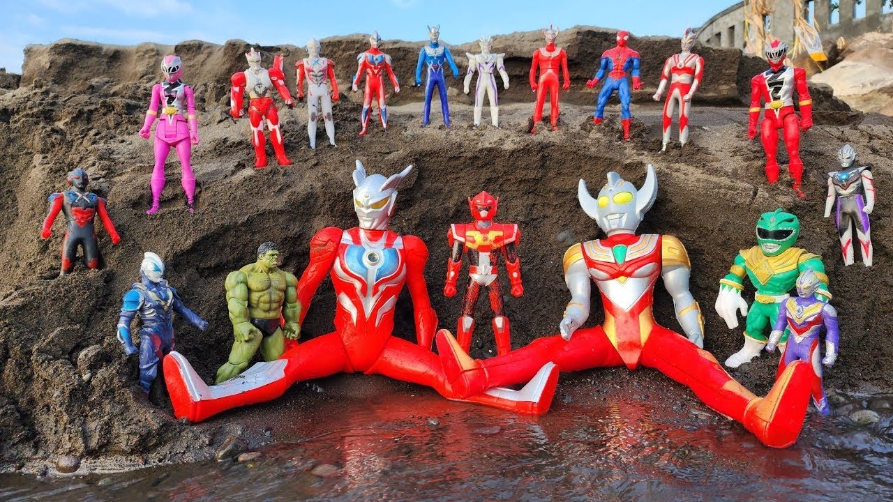 ULTRAMAN ZERO KALENG KALENG DAN ULTRAMAN GEED LONCAT KE SUNGAI, POWER ...