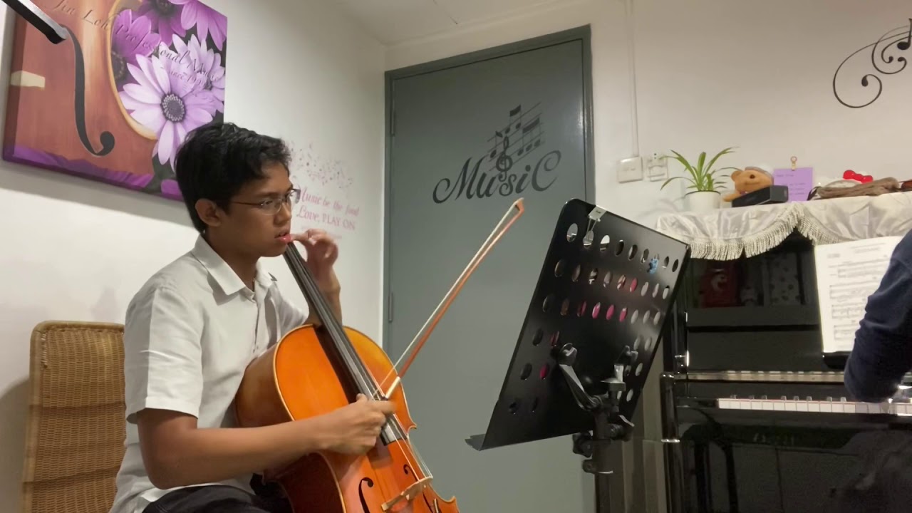 ABRSM Grade 8 Cello Exam Piece ~ Serenade by Cassado (practise) - YouTube
