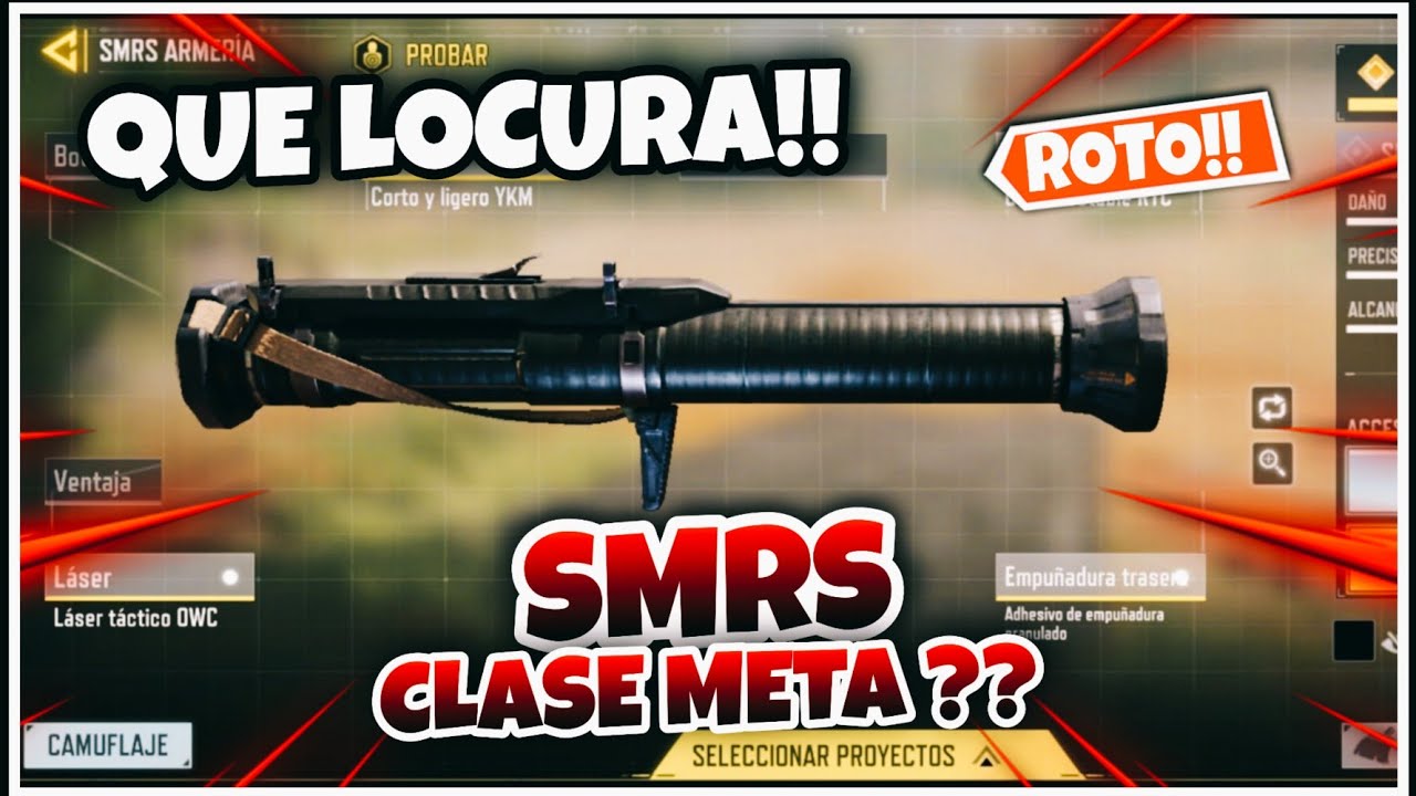 Lanza cohetes 💥 SMRS META?? COD MOBILE BATTLE ROYALE | La mejor Arma ...