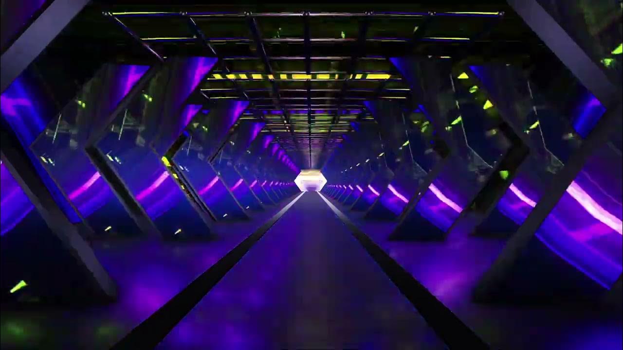 4K Abstract Sci Fi Tunnel VJ Motion Background | Neon Light Tunnel Free VJ Loops |4K VJ Loops ...