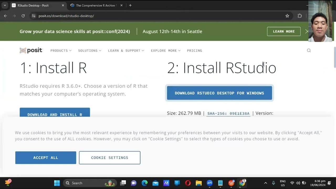 How to download and Install R and Rstudio on Windows - YouTube