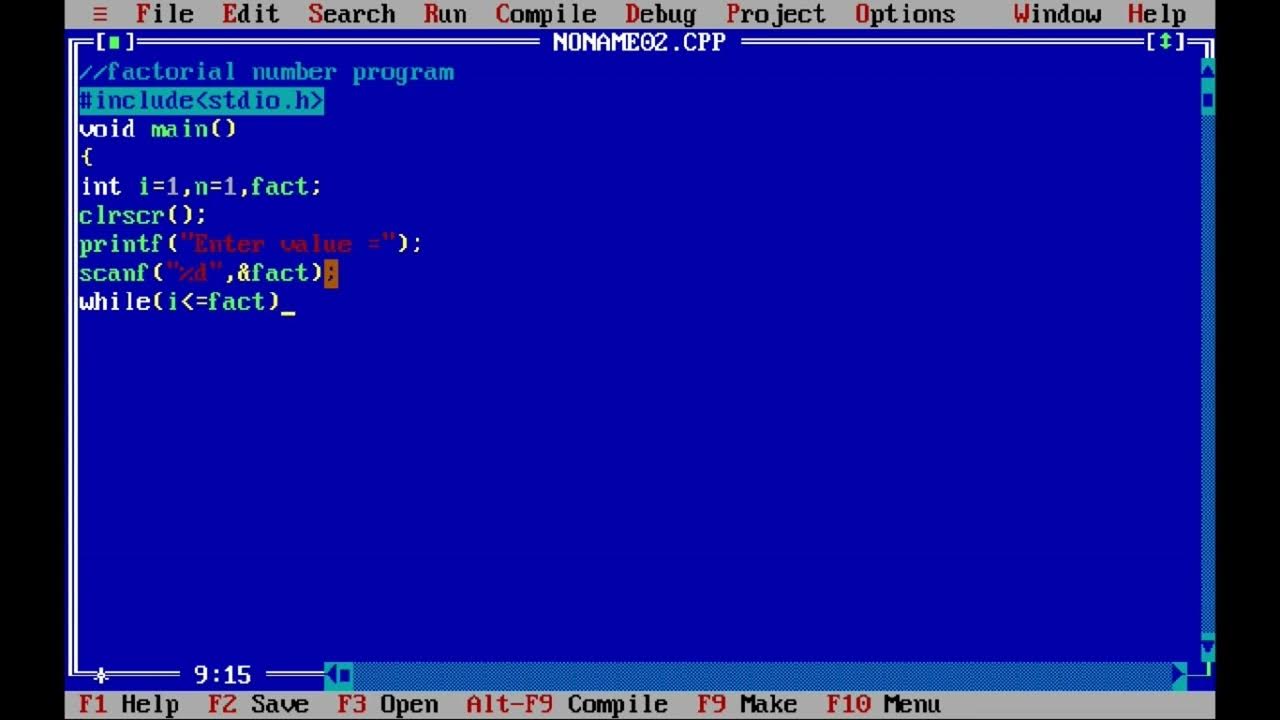 | factorial number program | #clanguage - YouTube