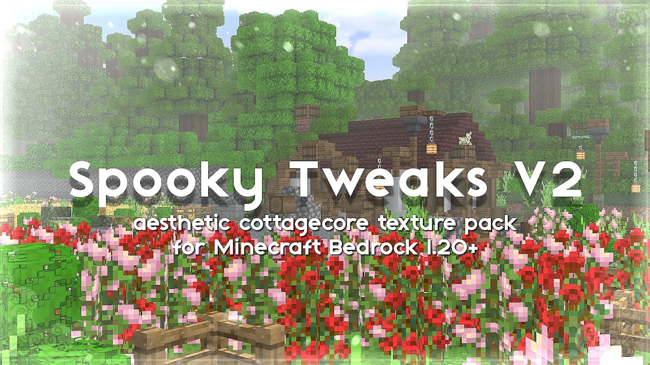 Minecraft PE/Bedrock aesthetic cottagecore Spooky Tweaks texture pack ...