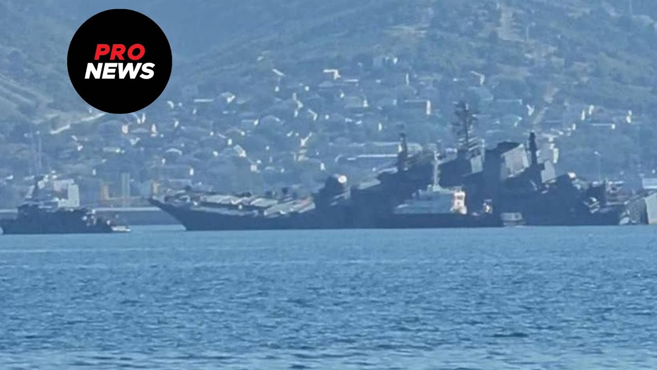 Ρωσία: Δορυφορικές εικόνες από το ρωσικό πλοίο που χτυπήθηκε από drones ...