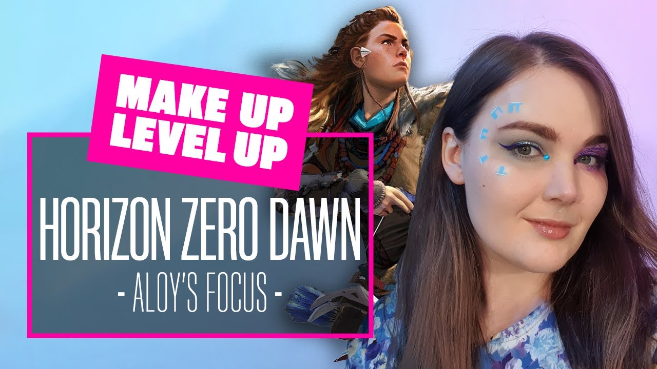 Aloy's Focus Futuristic Sci-Fi Make Up Look! [HORIZON ZERO DAWN MAKEUP ...