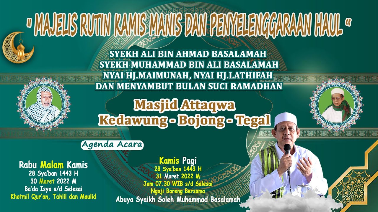 Live|Rauhah Haul Syaikh Ali Bin Ahmad Basalamah & Syaikh Muhammad ...